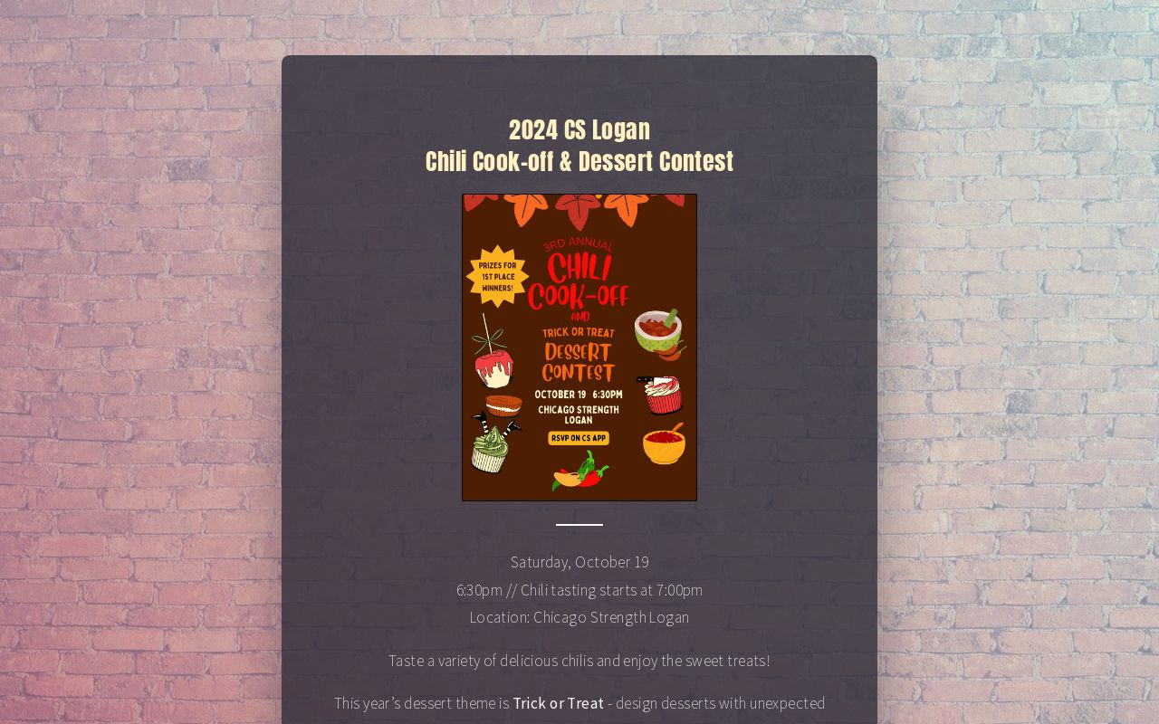 Logan Chili Cook Off